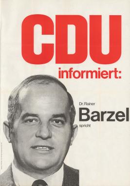 Rainer Barzel - Geschichte der CDU - Konrad-Adenauer-Stiftung