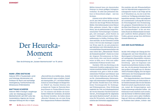 Der Heureka-Moment - Die Politische Meinung - Konrad-Adenauer-Stiftung