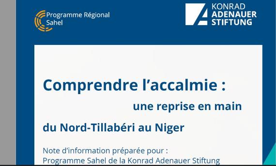 Titre unique - Programme régional pour le Sahel - Konrad-Adenauer-Stiftung