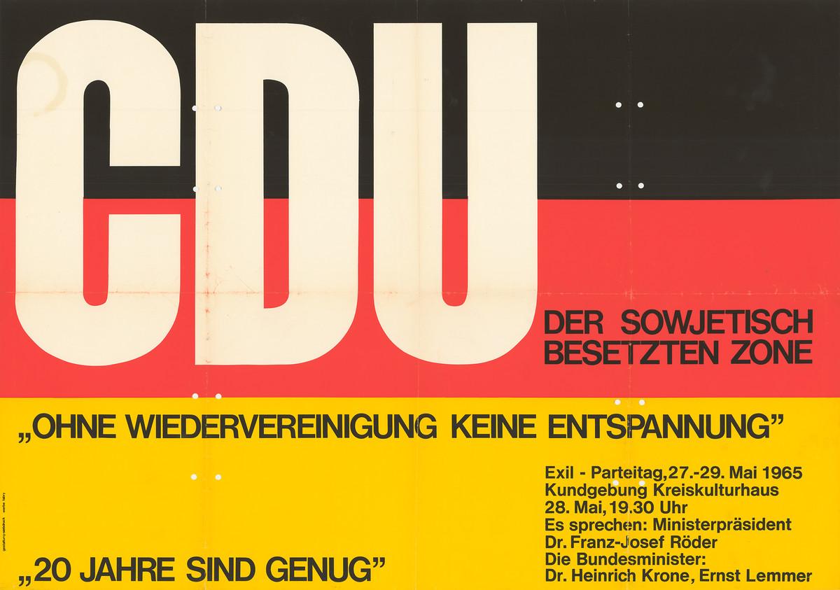 Kalender Detail - Geschichte der CDU - Konrad-Adenauer-Stiftung